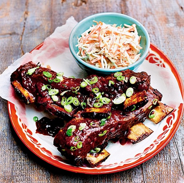 Beef short ribs with crunchy slaw recipe | Eat Your Books