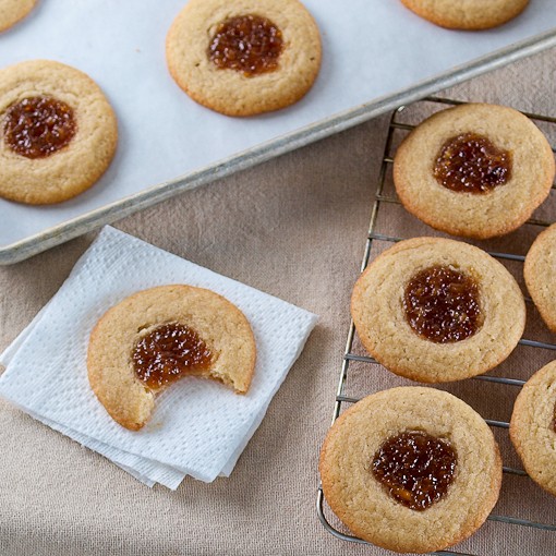 Caramel peach jam butter cookies recipe | Eat Your Books