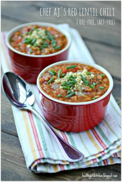 Chef AJ's red lentil chili recipe | Eat Your Books