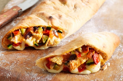 Chicken pizza calzone recipe | Eat Your Books