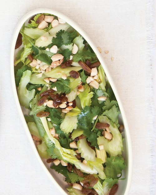 Cilantro, celery, and almond salad recipe | Eat Your Books