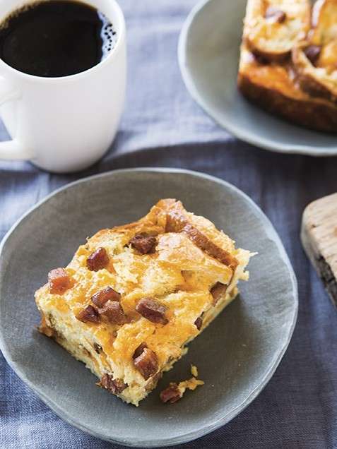 Country ham and egg breakfast bread red-eye style recipe | Eat Your Books