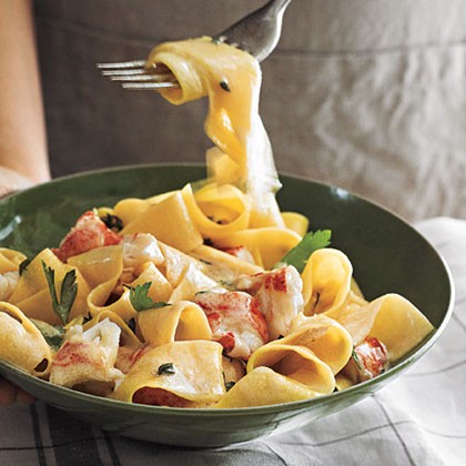 Creamy lobster pappardelle recipe | Eat Your Books