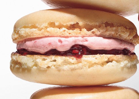 French macaroons with raspberry-rose buttercream recipe | Eat Your Books