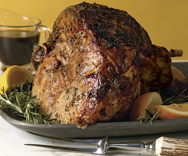 Fresh ham with rosemary, garlic, and lemon recipe | Eat Your Books