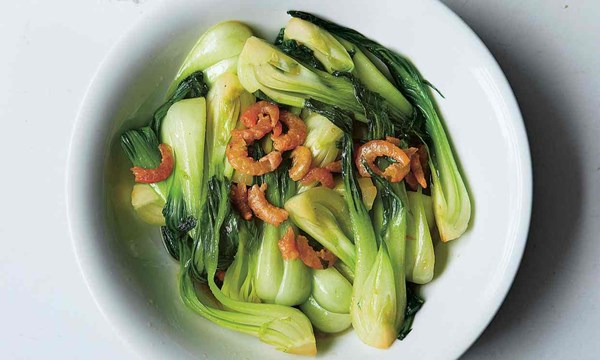 Green bok choy with dried shrimp (Kai yang chao cai) recipe | Eat Your ...