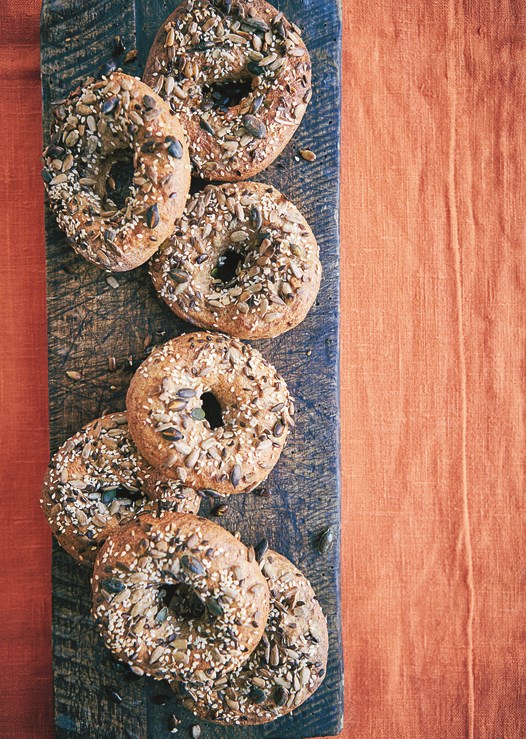 Honey-crust sprouted spelt bagels recipe | Eat Your Books