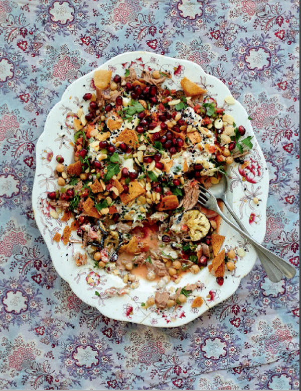 Lamb and aubergine fatteh recipe | Eat Your Books