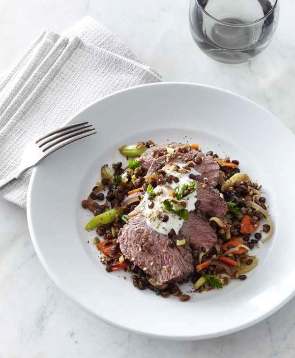 Lamb rump with Puy lentils recipe | Eat Your Books