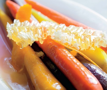Mixed colored carrots with preserved lemon butter and honeycomb recipe ...