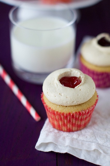 Peanut butter and jelly cupcakes recipe | Eat Your Books