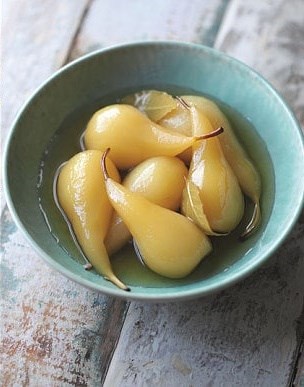 Pears poached in mead recipe | Eat Your Books