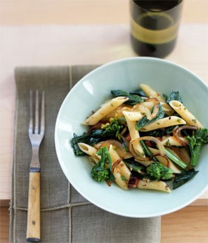 Penne with yau choy recipe | Eat Your Books