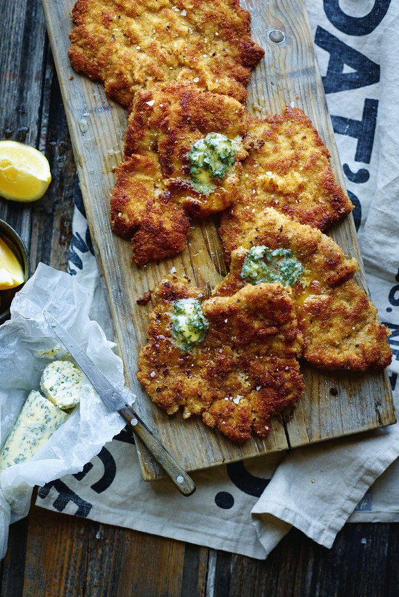 Pork schnitzel with sage butter recipe | Eat Your Books