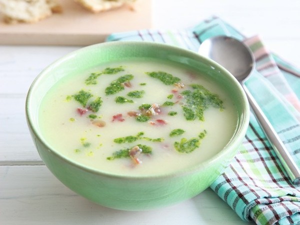 Rachel Allen's potato, leek, and smoked bacon soup (Cook the Book ...