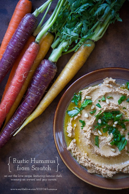 Rustic homemade hummus from scratch recipe | Eat Your Books