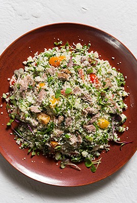 Slow-cooked lamb fonio tabouleh recipe | Eat Your Books