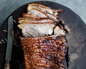 Slow-roast pork shoulder with scrumpy and apple sauce recipe | Eat Your ...