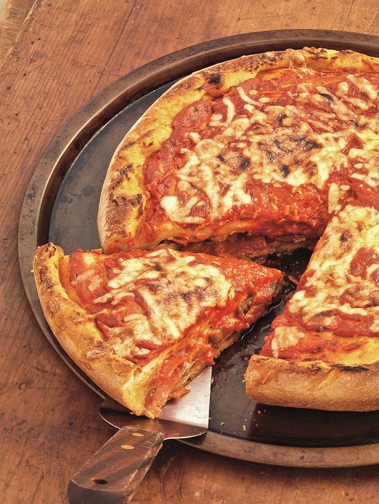 Stuffed pizza with the works recipe | Eat Your Books