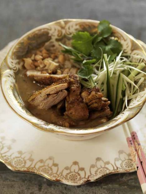 Thai chicken satay rice bowl recipe | Eat Your Books