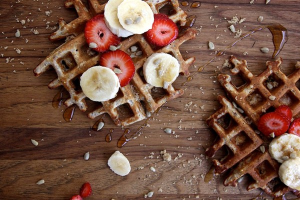 Whole grain waffles with millet, poppy, sunflower, and flax recipe ...