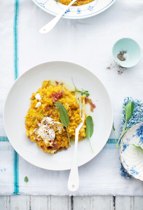 Winter squash risotto with prosciutto, sage and lemon recipe | Eat Your ...