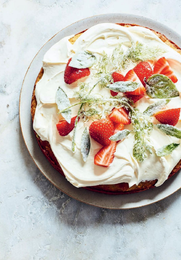 Yogurt cake with lemon verbena and lemon thyme recipe | Eat Your Books