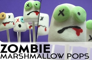 Zombie marshmallow pops [Sugarlicious, by Meaghan Mountford] recipe ...